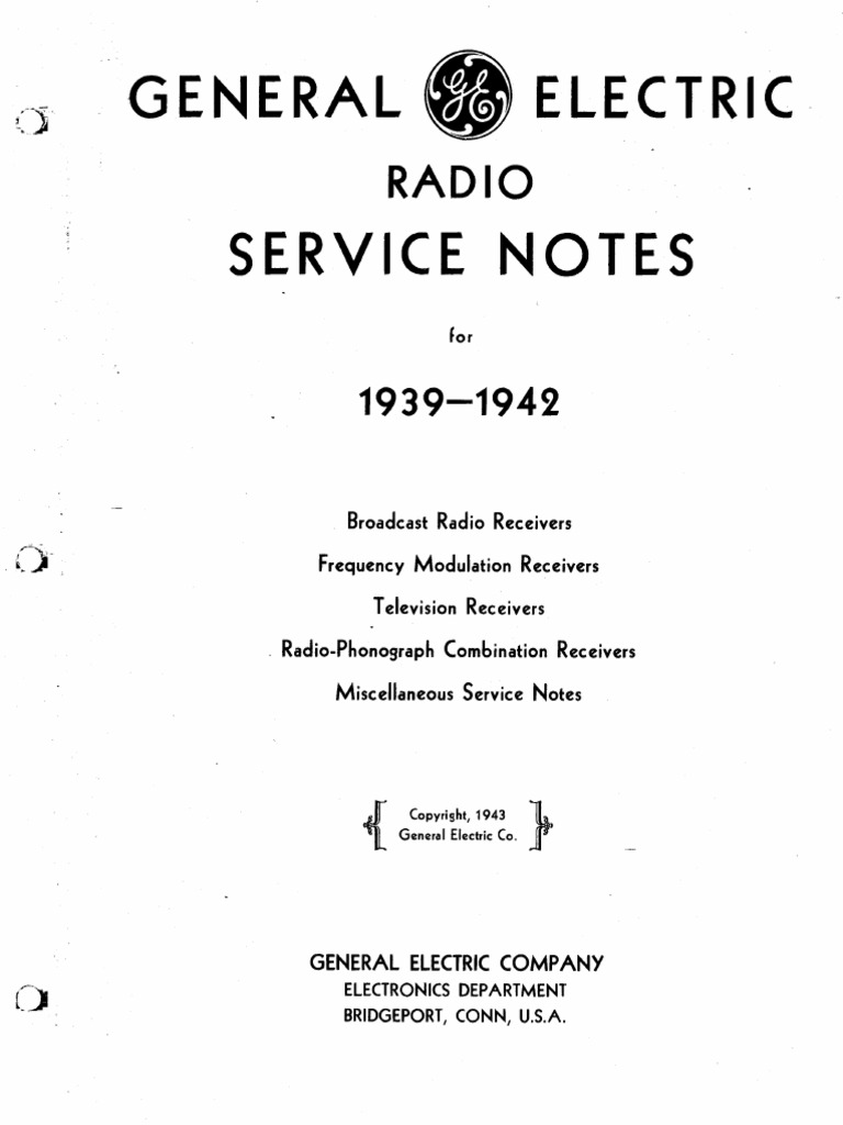 General-Electric jfm90 Radio SCH | PDF