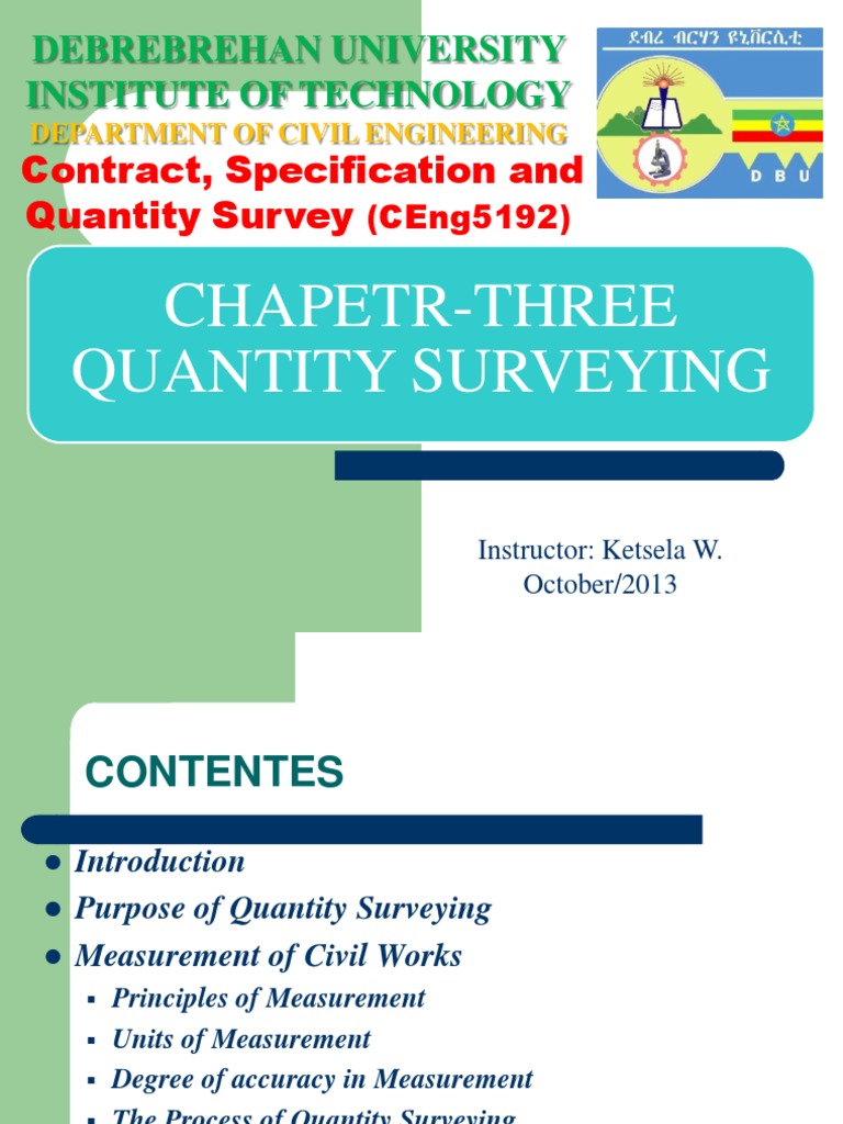 Chapter-3 Quantity Surveying | PDF | Measurement | Concrete