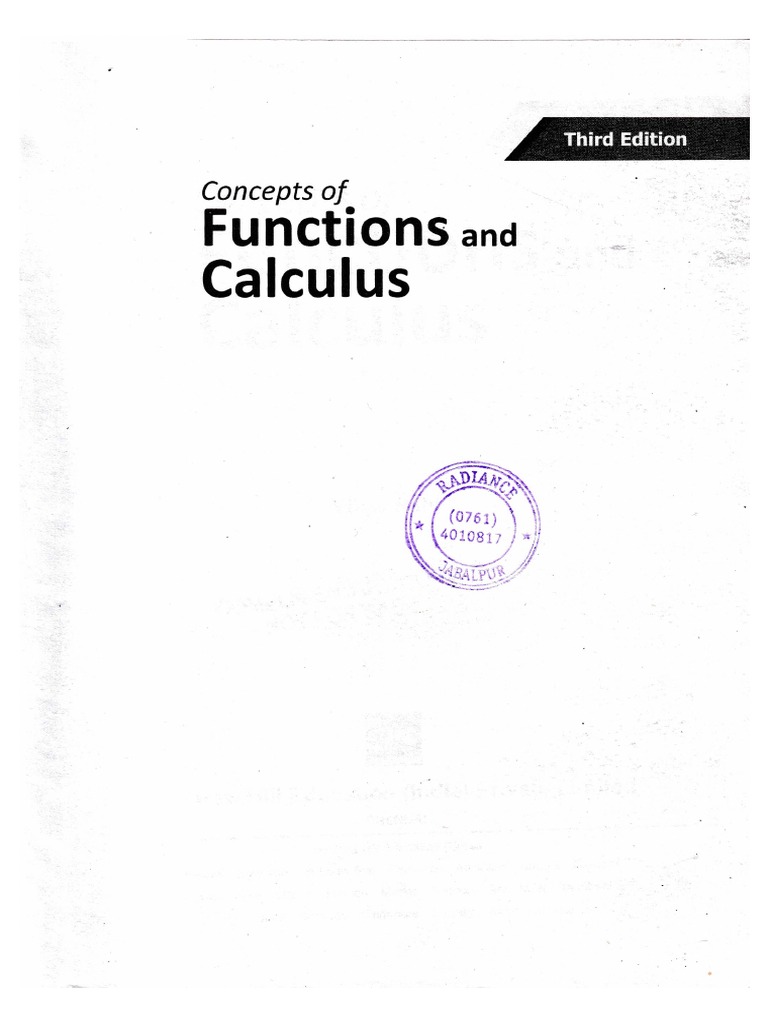 1-Fundamental (Vikas Rahi Concepts of Function and Calculus) | PDF