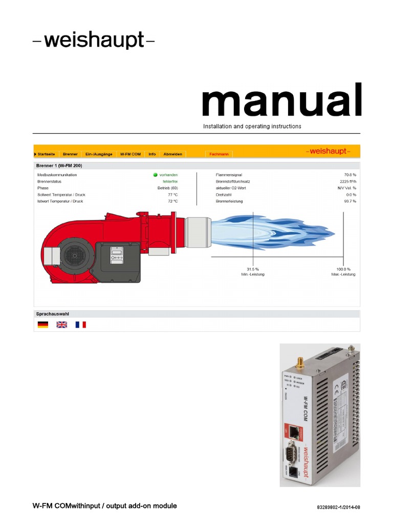 Installation and Operating Instructions W FM Comwithinput Output Add On Module | Download Free ...
