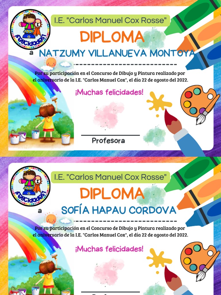 Diplomas para Imprimir | PDF