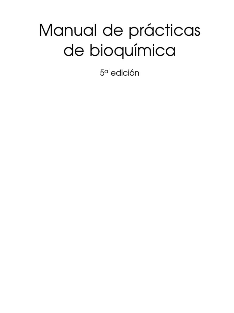 Manual de Bioquimica 5ta Edicion 3a Revisión314 | PDF