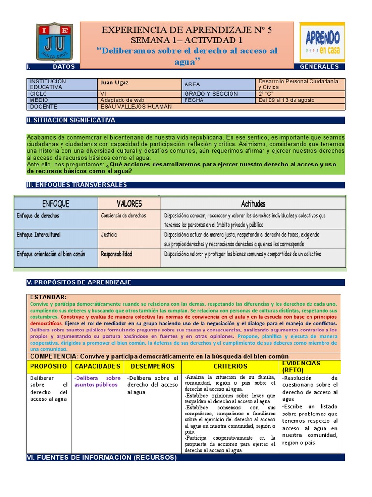 ESAU DPCC 2º - EXP 5 - Sem 1 | PDF