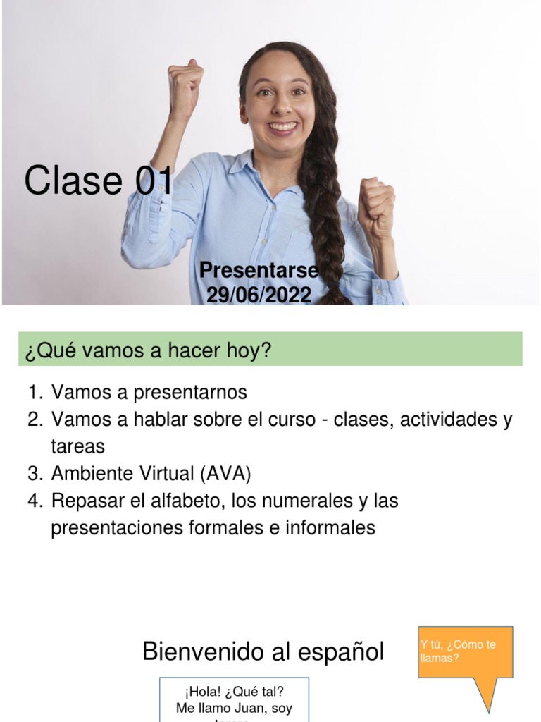 Clase 01 - Presentarse | PDF | Grafemas | Idiomas