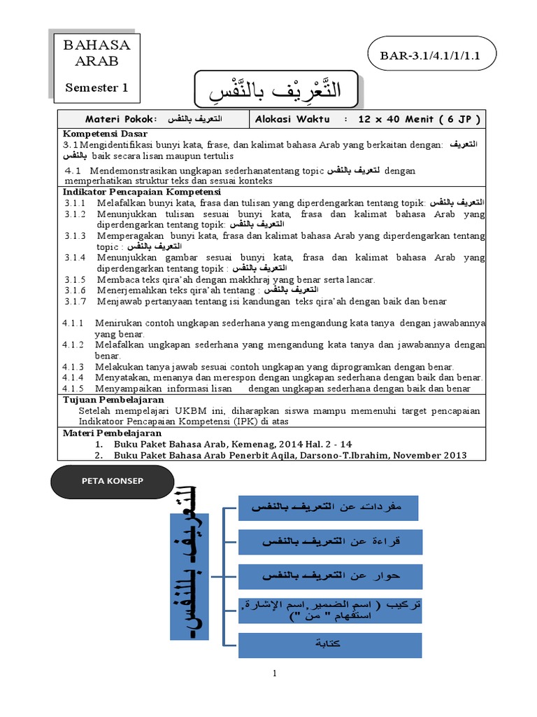 UKBM 1 BAR SEMESTER 1 Finish | PDF