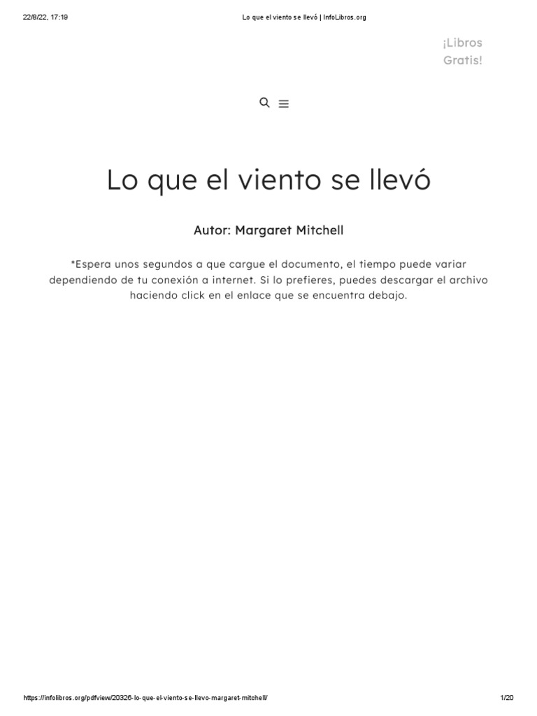Lo Que El Viento Se Llevó | PDF