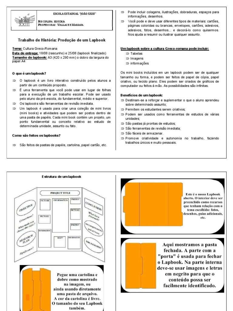 Tutorial Lapbook | PDF | Papel