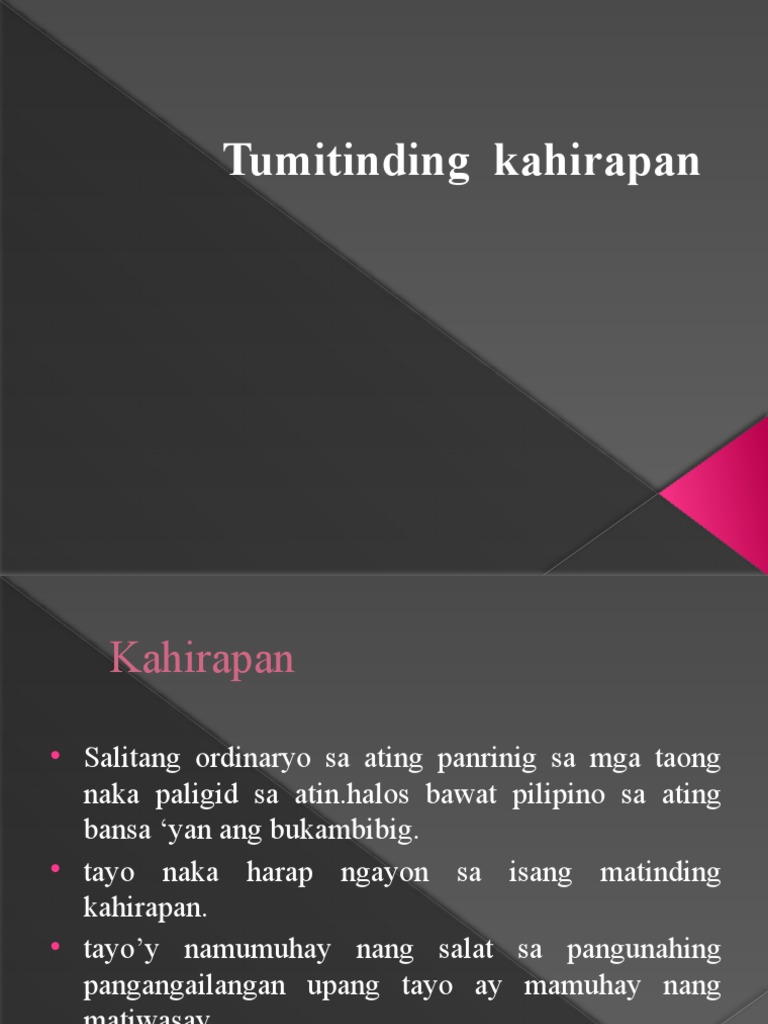 6.1 Tumitinding Kahirapan | PDF