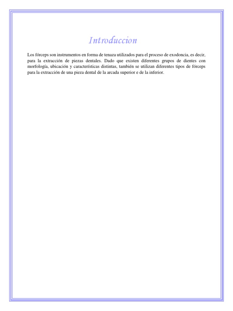 Exodoncia Forceps y Botadores | PDF | Diente | Ramas de Odontología