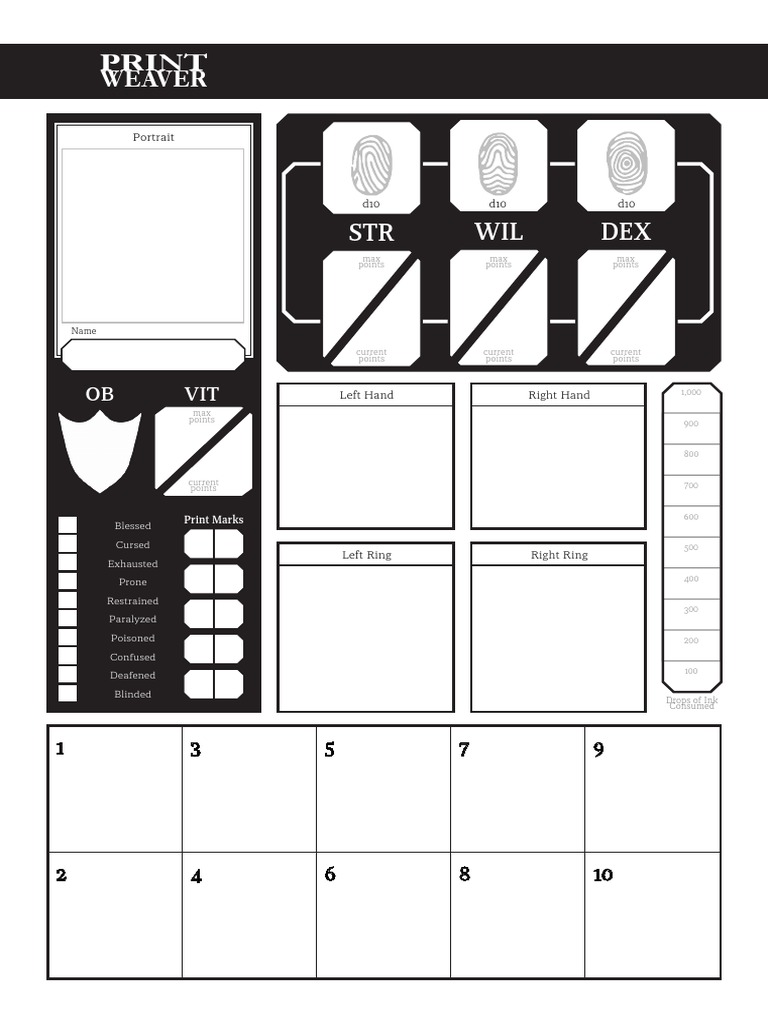 Print Weaver Fillable Sheet | PDF | Graphic Design | Printing