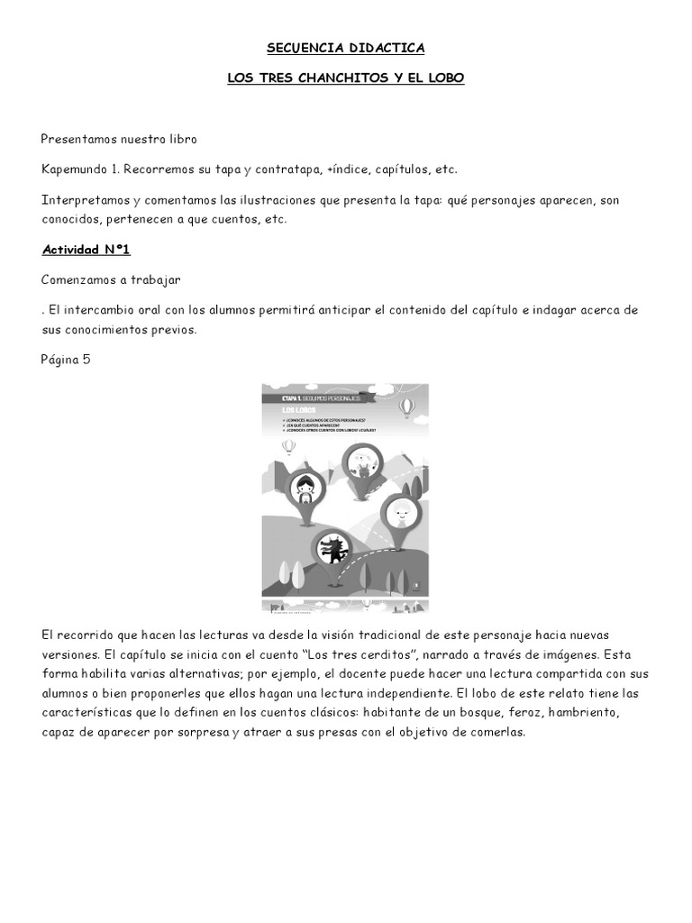 Secuencia Los Tres Chanchitos | PDF