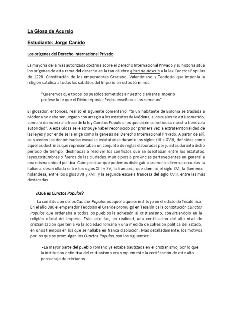 Orígenes de la Glosa de Acursio | PDF | imperio Romano