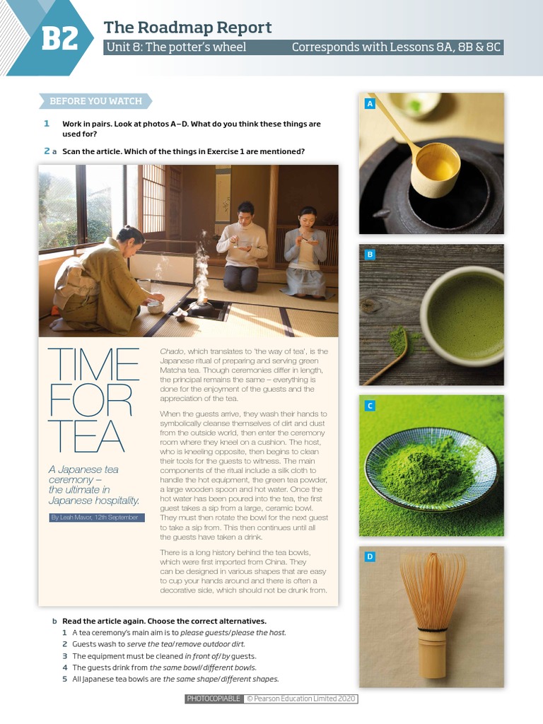 ROADMAP Report B2 Worksheet Unit | PDF