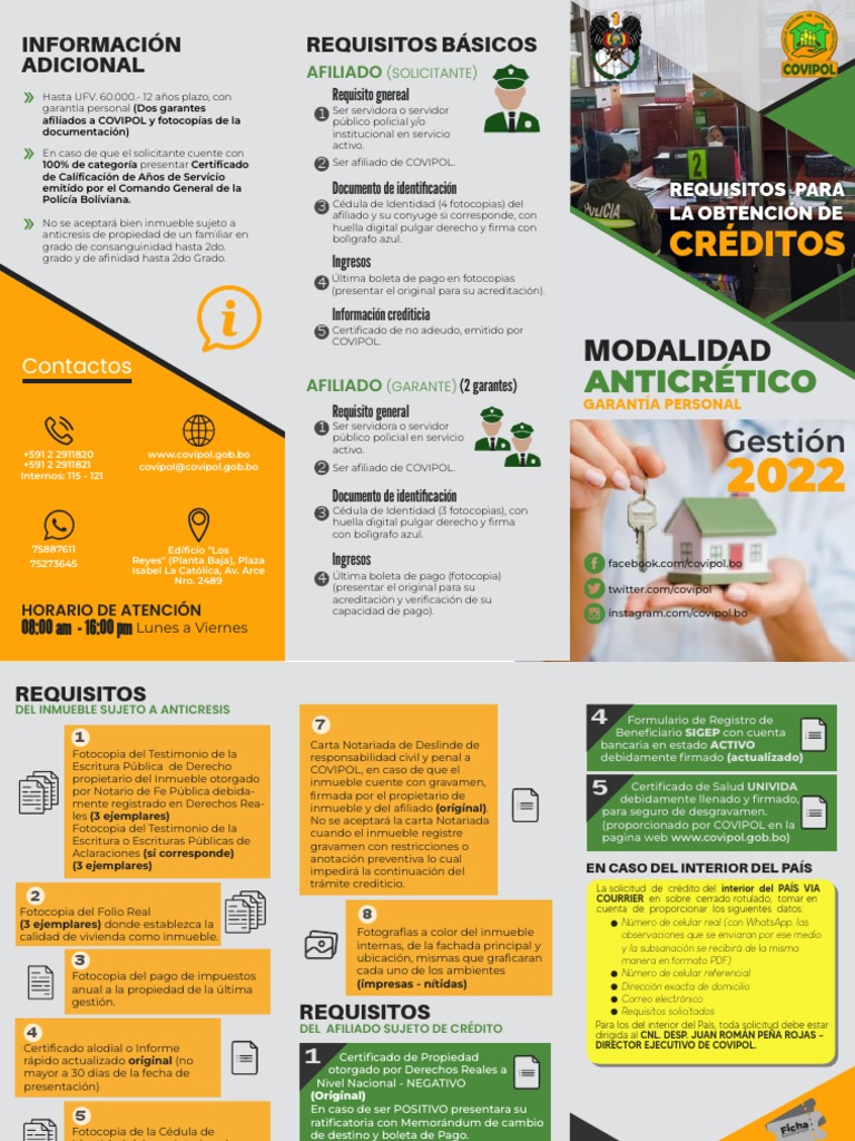 Tripticos Requisitos | PDF