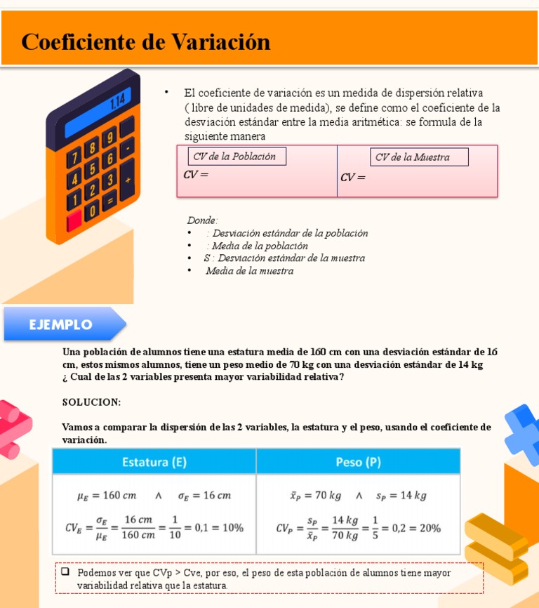 Coefiente de Variacion | PDF | Métodos y materiales de enseñanza