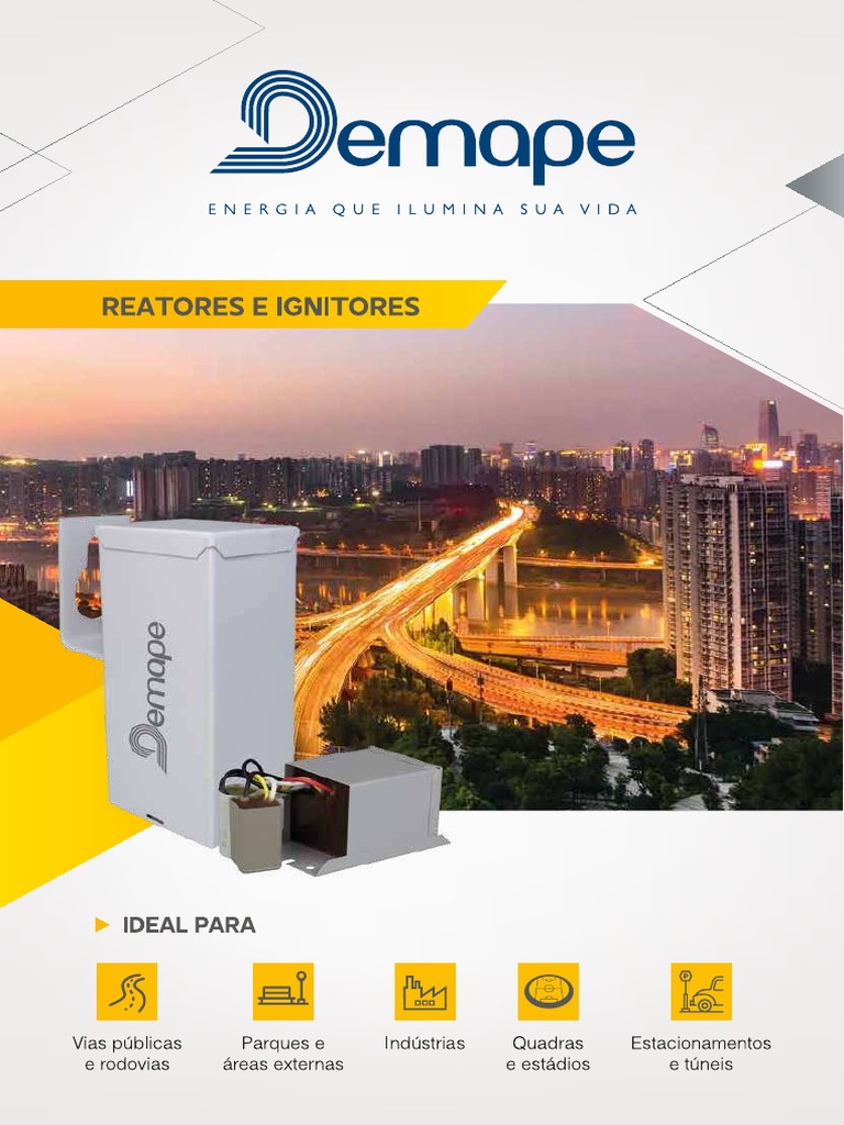 Catálogo DEMAPE Reator Lâmpada Metálica | PDF