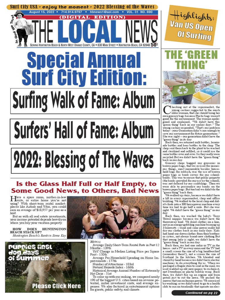 The Local News, August 15, 2022 DIGITAL W/ Website Links | PDF | Credit ...