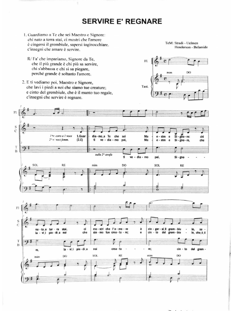 Servire È Regnare - Stradi, Uelmen, Henderson, Belamide | PDF