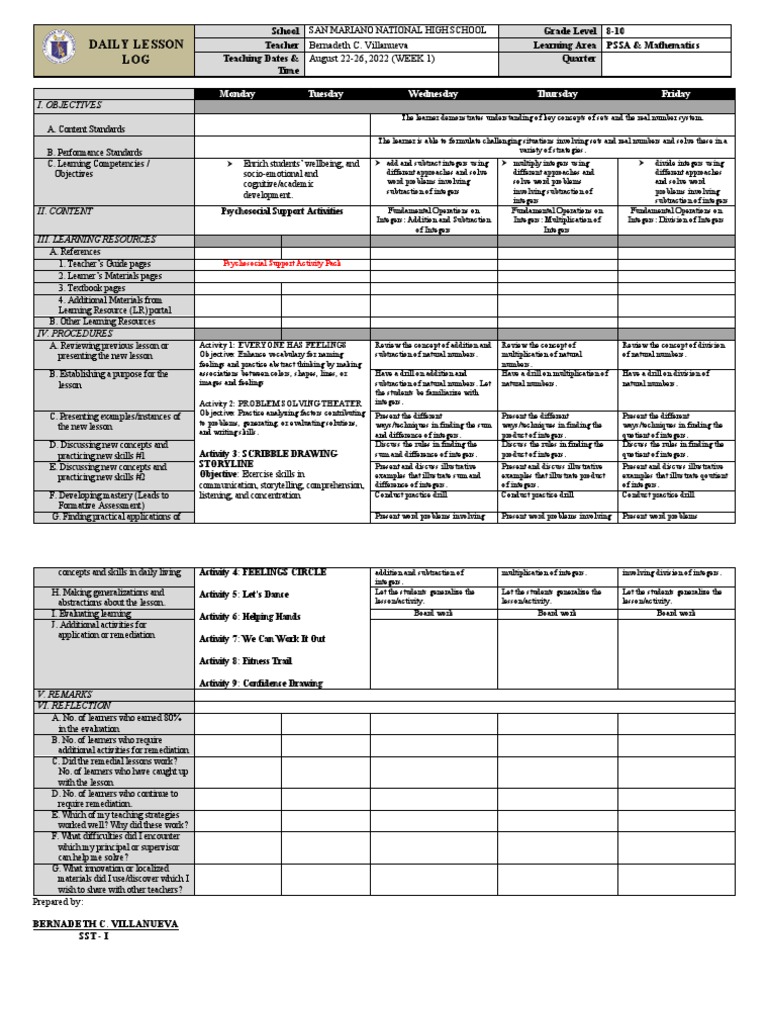 DLL - Week 1 | PDF | Learning | Multiplication