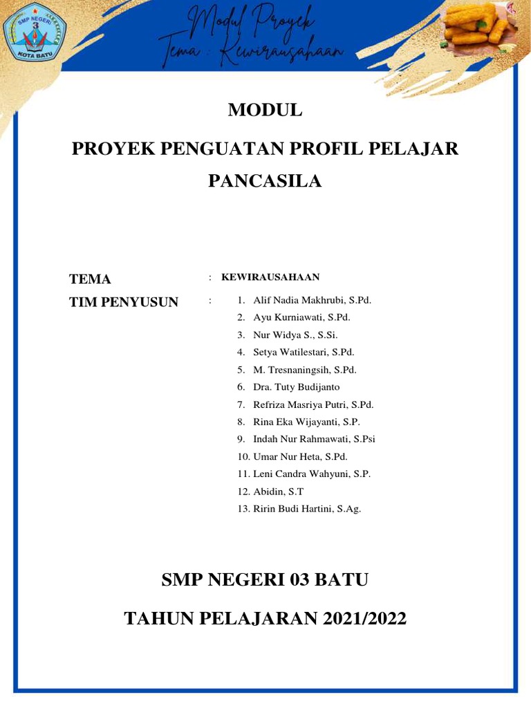 Modul Proyek P5 Kewirausahaan New | PDF