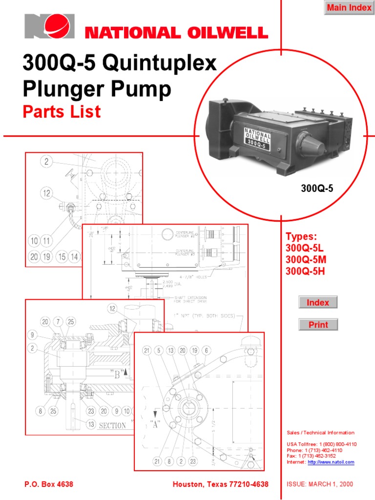 300Q-5 Parts List | PDF | Valve | Pump