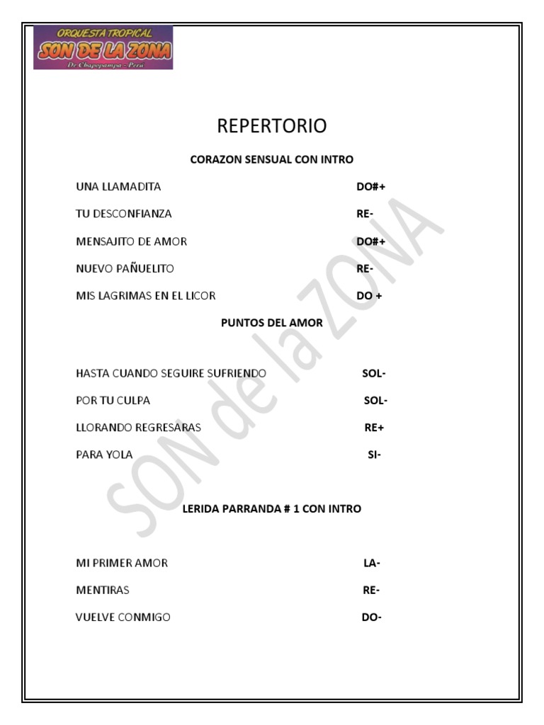 REPERTORIO | PDF