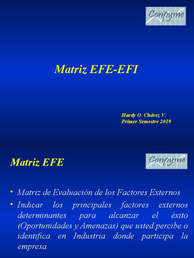 Matriz Efe Efi | PDF | Economias
