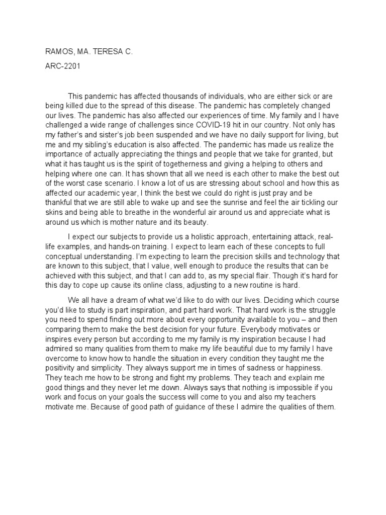 Arc-2201 Ramos, Ma. Teresa C1 | PDF | Behavioural Sciences | Behavior Modification