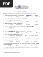 DLL Q2 Math6 Week 8 | PDF | Numbers | Integer