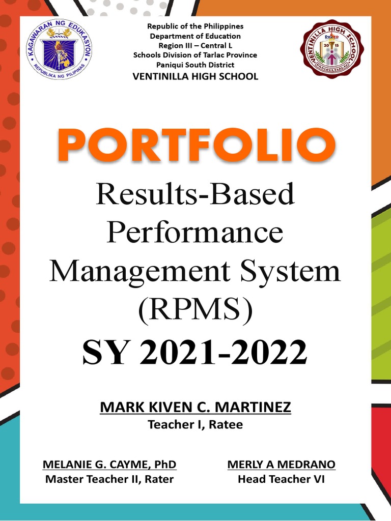 Portfolio: Results-Based Performance Management System (RPMS) | PDF ...
