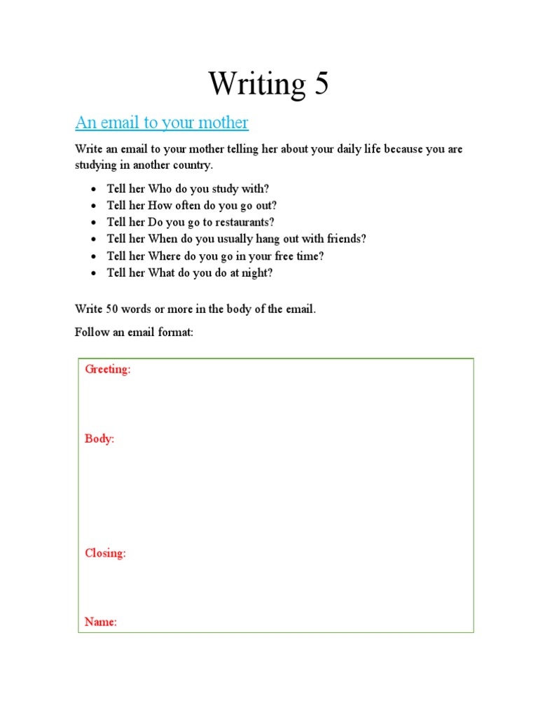 Writing 5 | PDF | Language Arts & Discipline