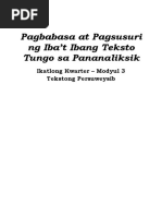 Filipino 3-MGA BABASAHIN | PDF