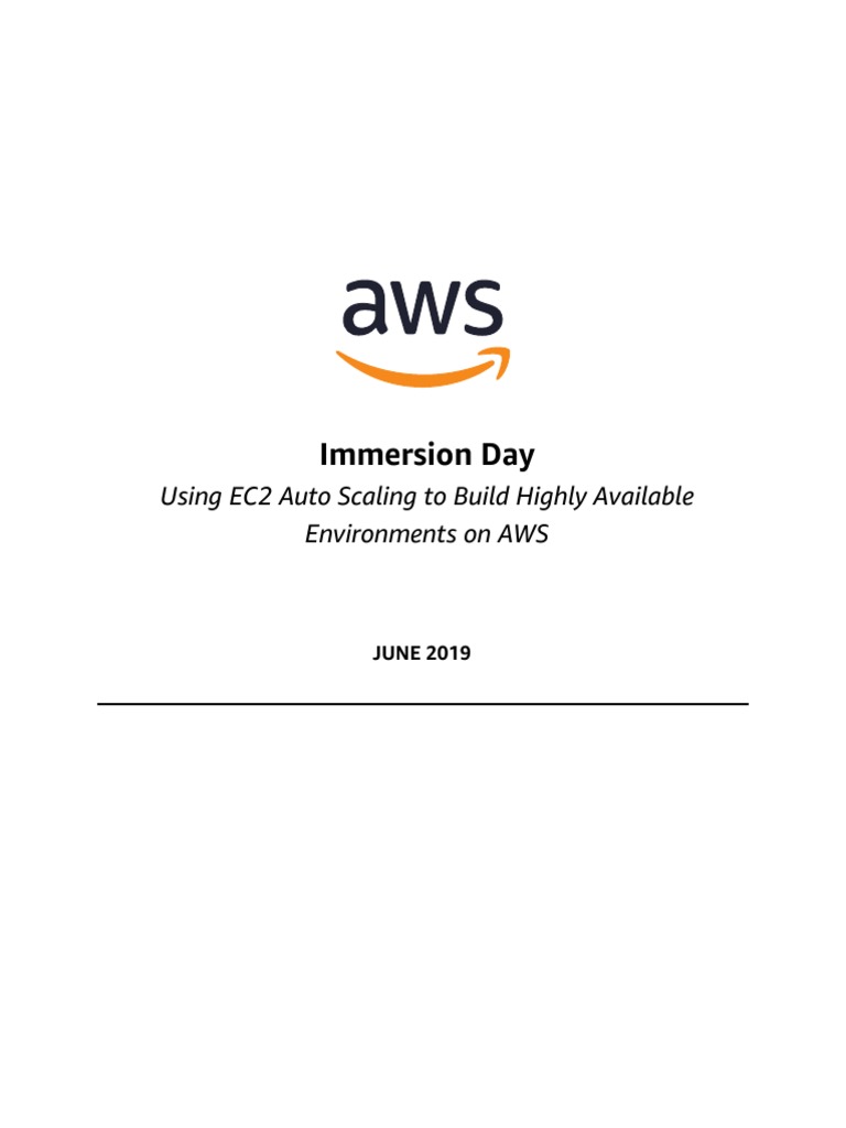 Immersion Day - Auto Scaling Lab | PDF | Computing | Distributed ...