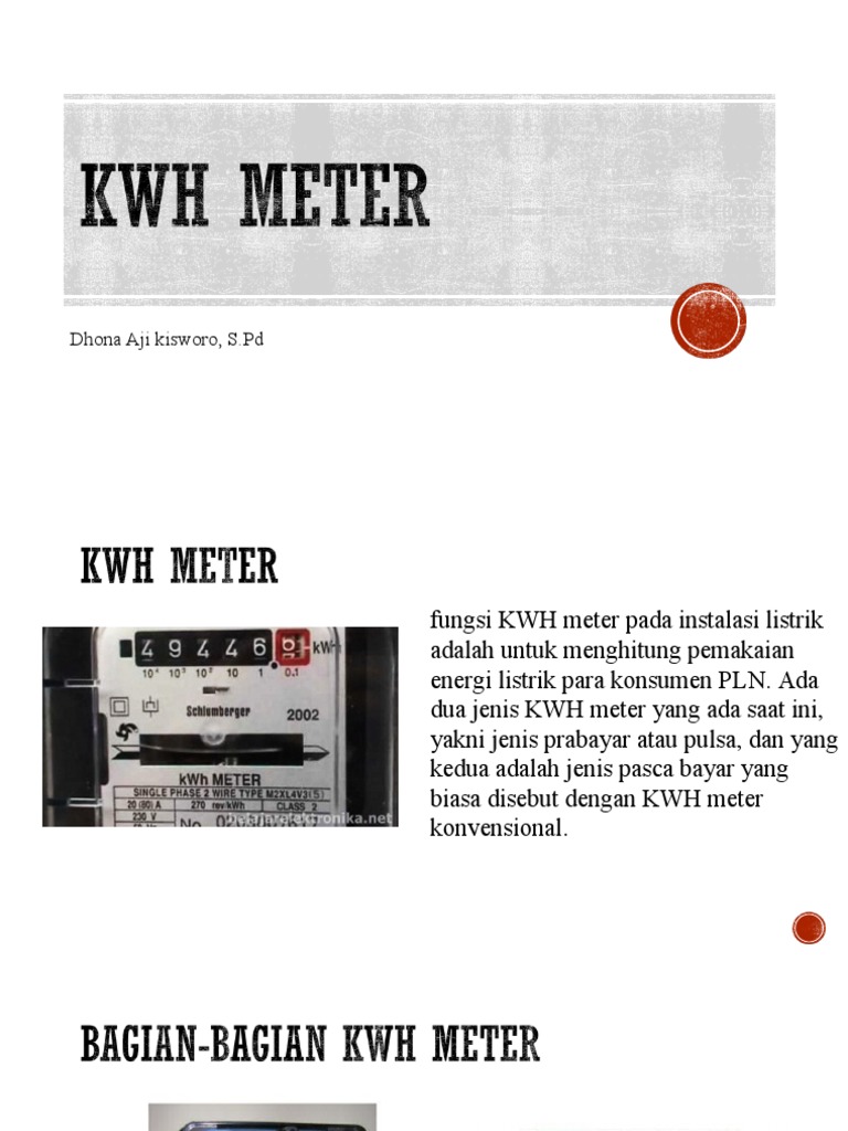 Fungsi dan Jenis KWH Meter Listrik | PDF