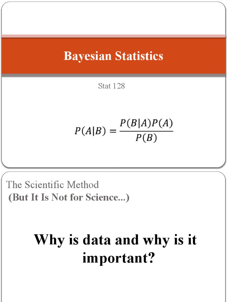 Bayesian Statistics: Stat 128 | PDF | Mammography | Bayesian Inference Bayesian Statistics: Stat 128 | PDF | Mammography | Bayesian Inference