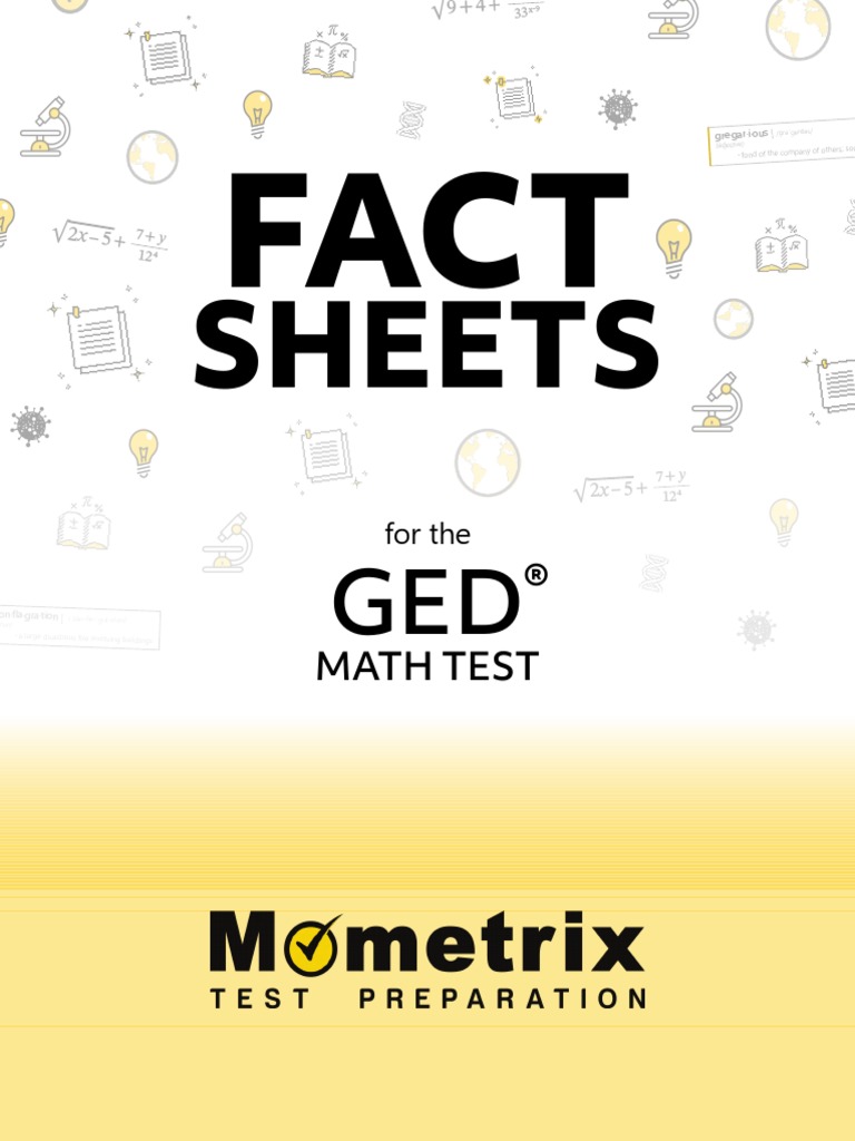 GED-Math-Fact-Sheets-Mometrix | PDF | Subtraction | Triangle