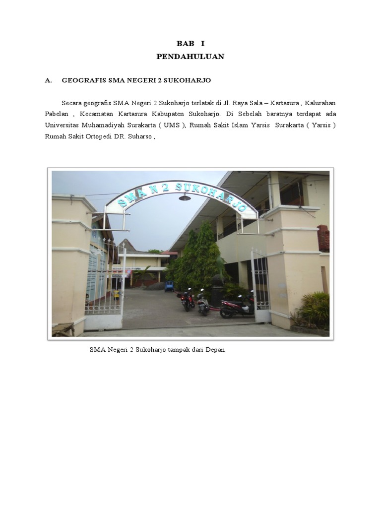 SEJARAH SINGKAT SMA 2 SKH 25 Nop 15 | PDF