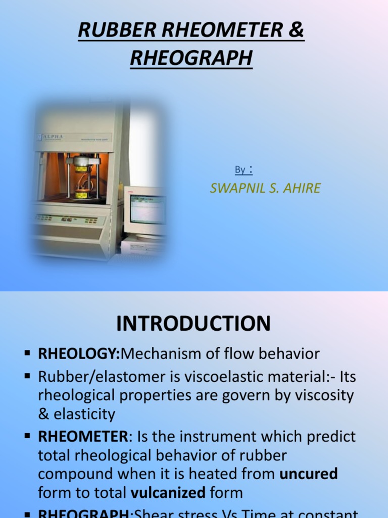 Rubber Rheometer and Rheograph Overview | PDF | Rheology | Physical ...