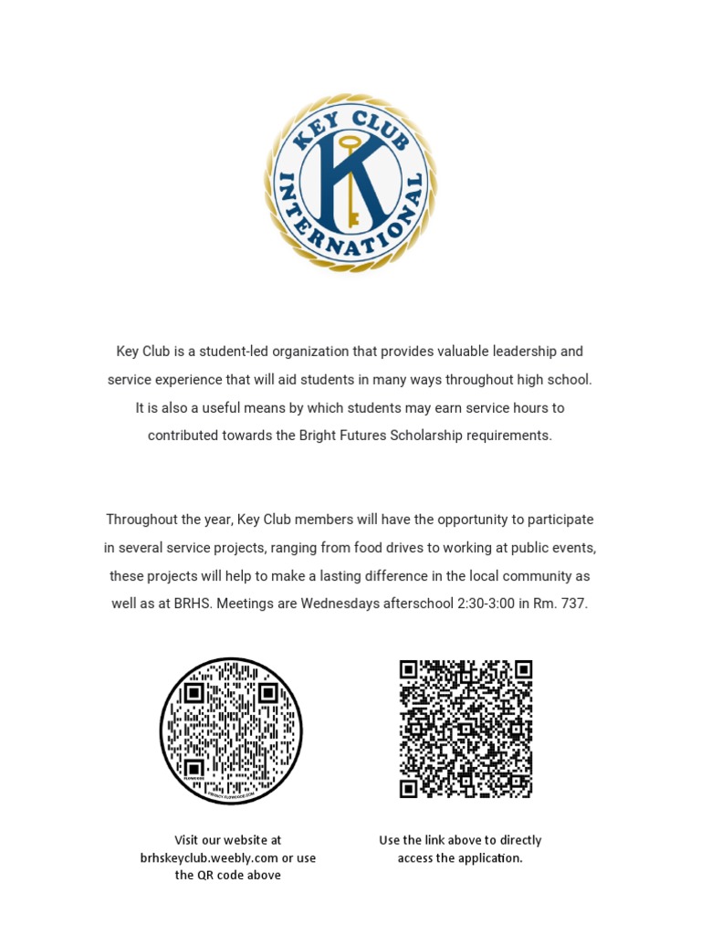 Corrected Key Club Poster August 2022 | PDF | Business | Social Science