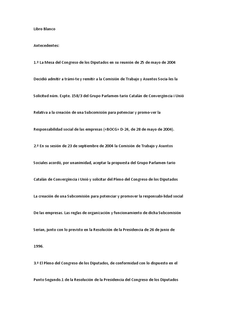 Libro Verde Libro Blanco | PDF | Responsabilidad social corporativa | Business