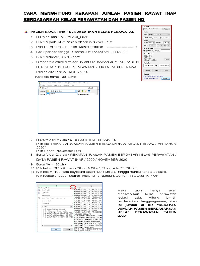 REKAPAN PASIEN RAWAT INAP | PDF