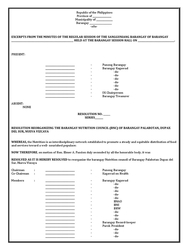 Resolution BBL | PDF