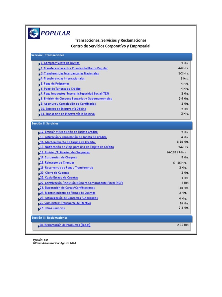 Reintegro de Cheques FORMULARIO BANCO POPULAR | PDF | Tarjeta de débito ...