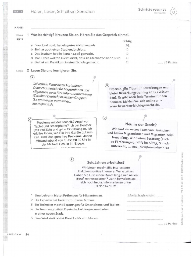 Test Lektion 6 | PDF