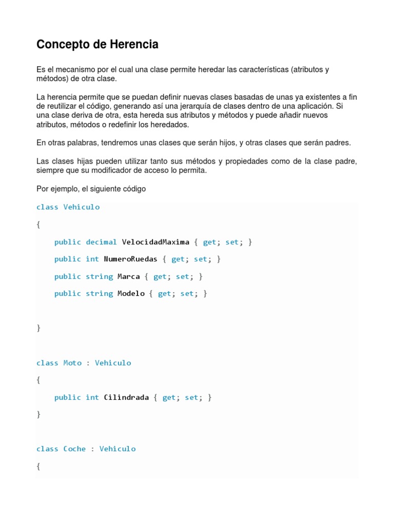 Herencia y Polimorfismo | PDF | Herencia (Programación Orientada a Objetos) | C