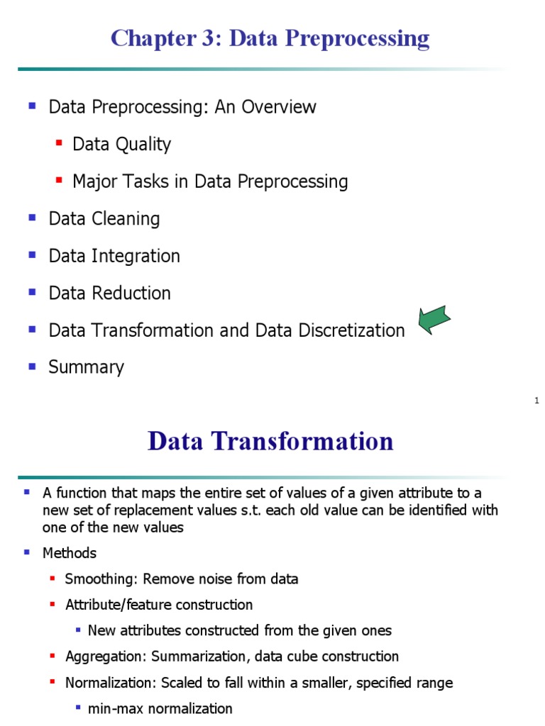 Chapter 3: Data Preprocessing | PDF | Cluster Analysis | Computer Data