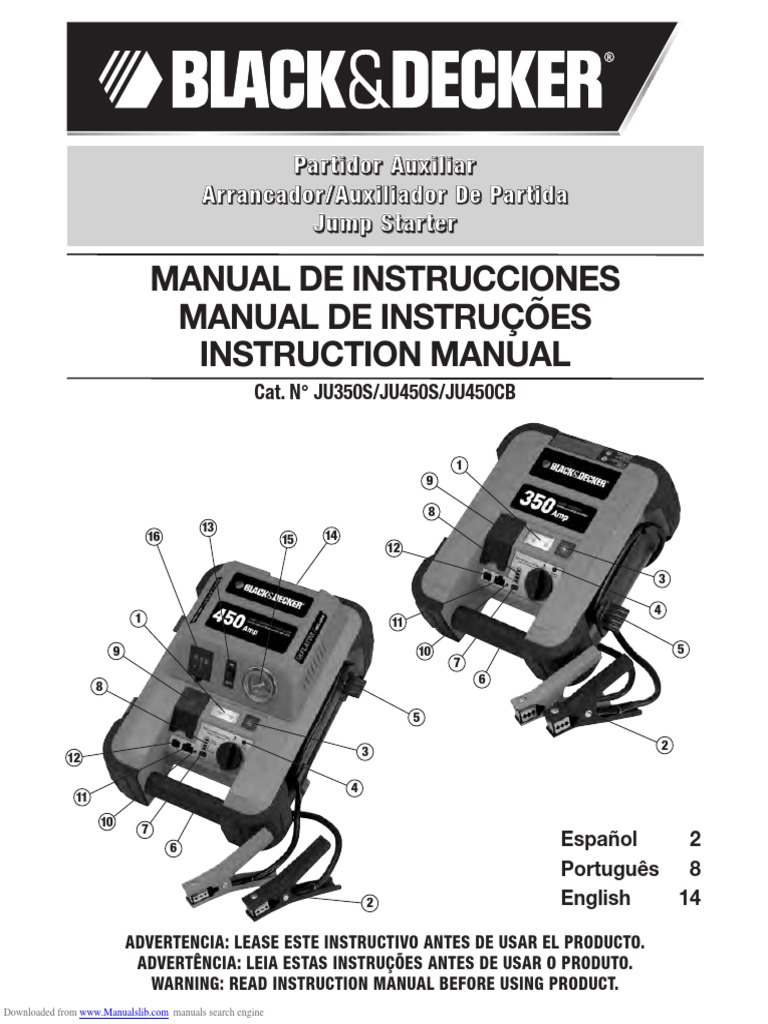 Black and Decker Ju 350 S | PDF | Cargador de batería | Ingenieria ...