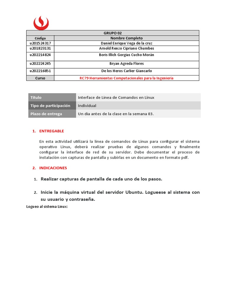 Lab 02 Grupo 02 | PDF | Archivo de computadora | Directorio (Computación)