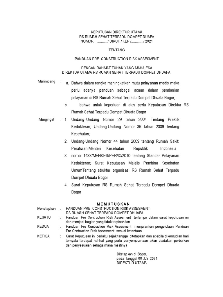SK Panduan Pcra | PDF