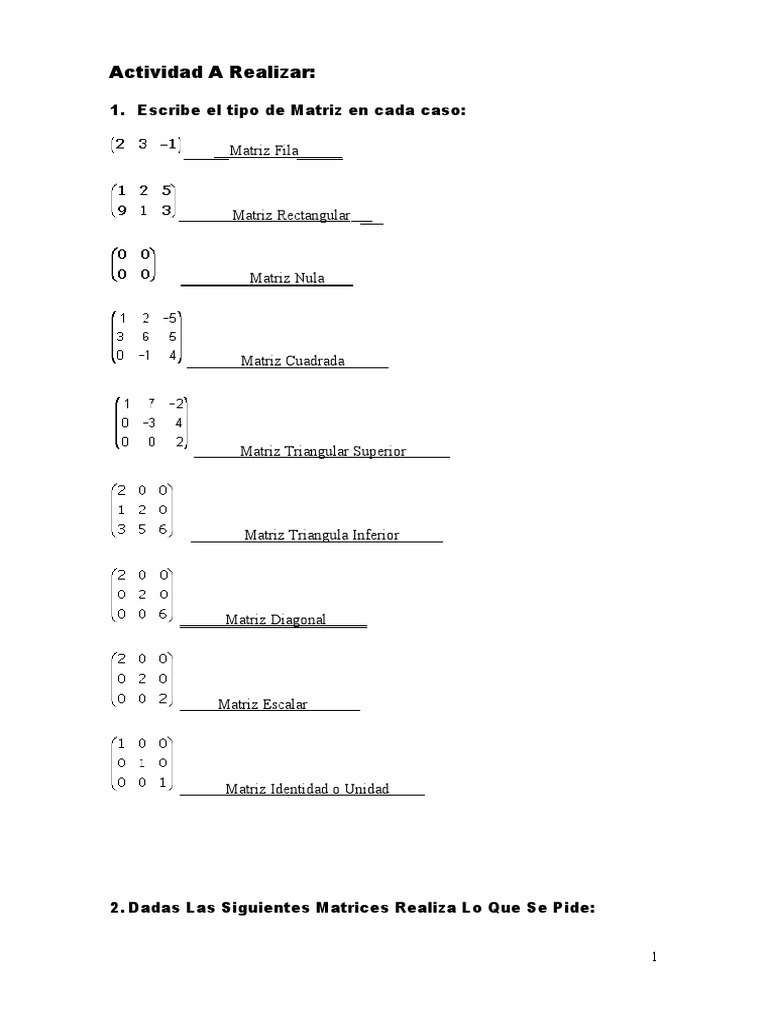 Unidad 3 Actividad 2 Matriz | PDF